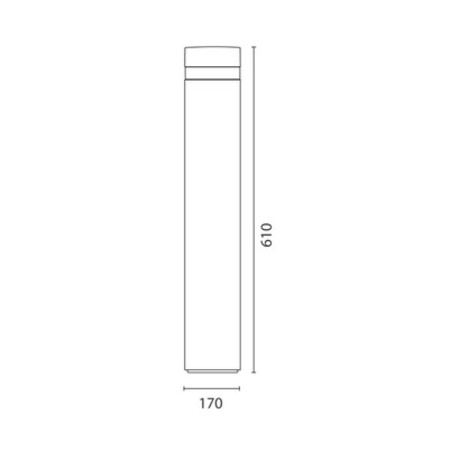 Уличный напольный светильник iGuzzini iWay Bollard Round — в интернет ...